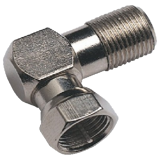 90° Male to Female "F" Adapter